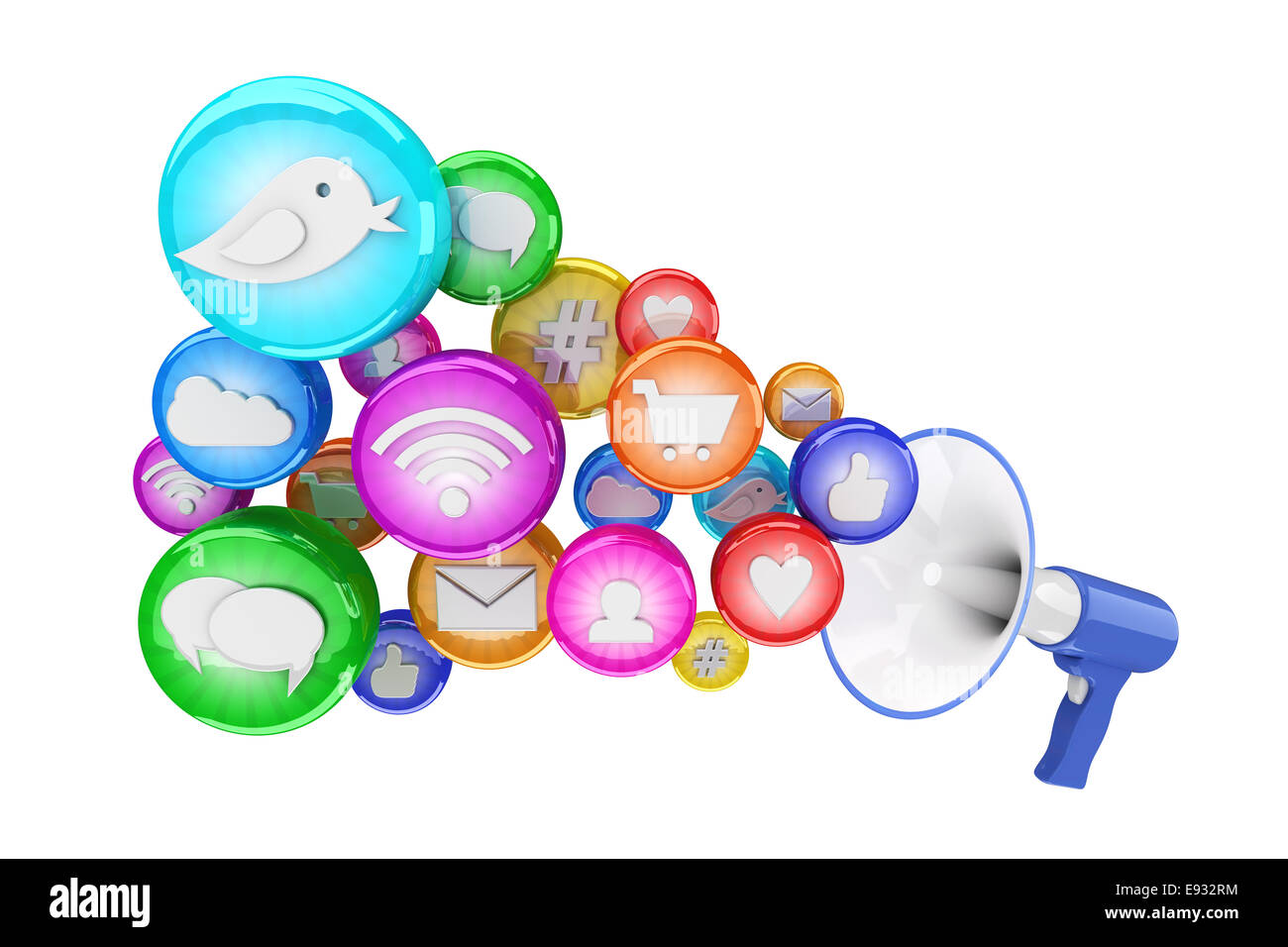 Social media networking Cut Out Stock Images & Pictures - Alamy