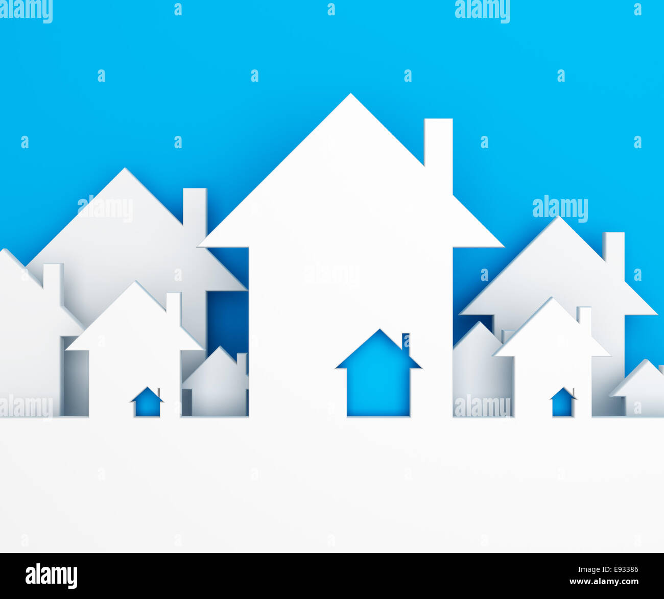 House residence silhouette hi-res stock photography and images - Alamy