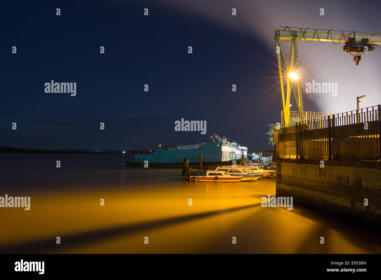 Dusky Port of Sibu Stock Photo - Alamy
