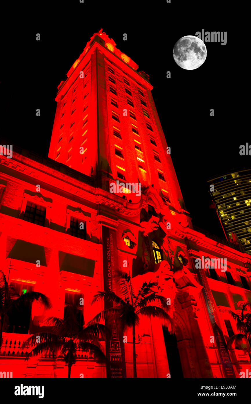 Freedom tower miami at night hi-res stock photography and images - Alamy