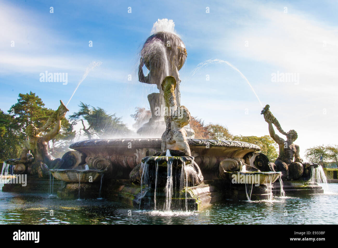 Atlas fountain at Castle Howard, United Kingdom Stock Photo - Alamy