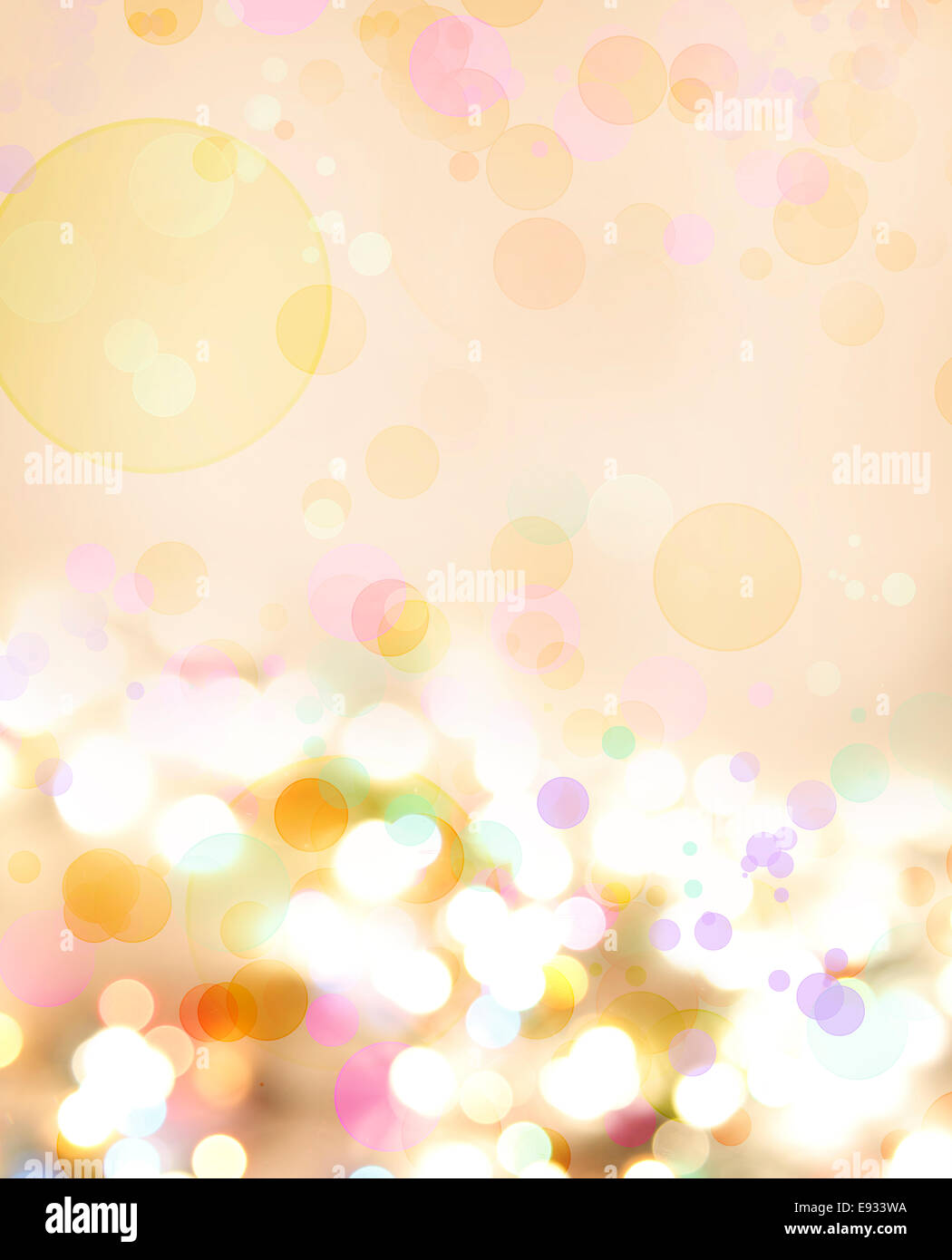 Colorful circles of light abstract background Stock Photo - Alamy