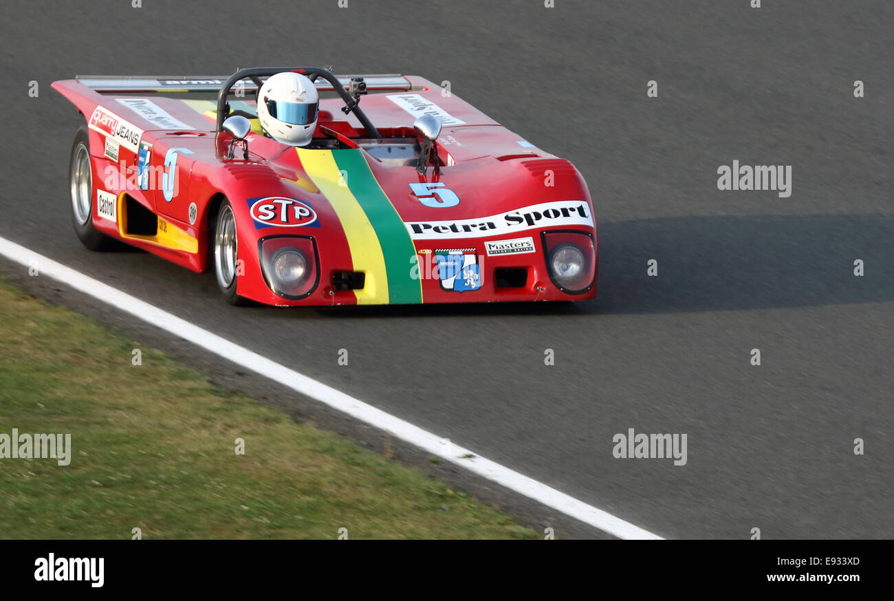 Classic sportscars racing during a meeting for historic cars at the ...