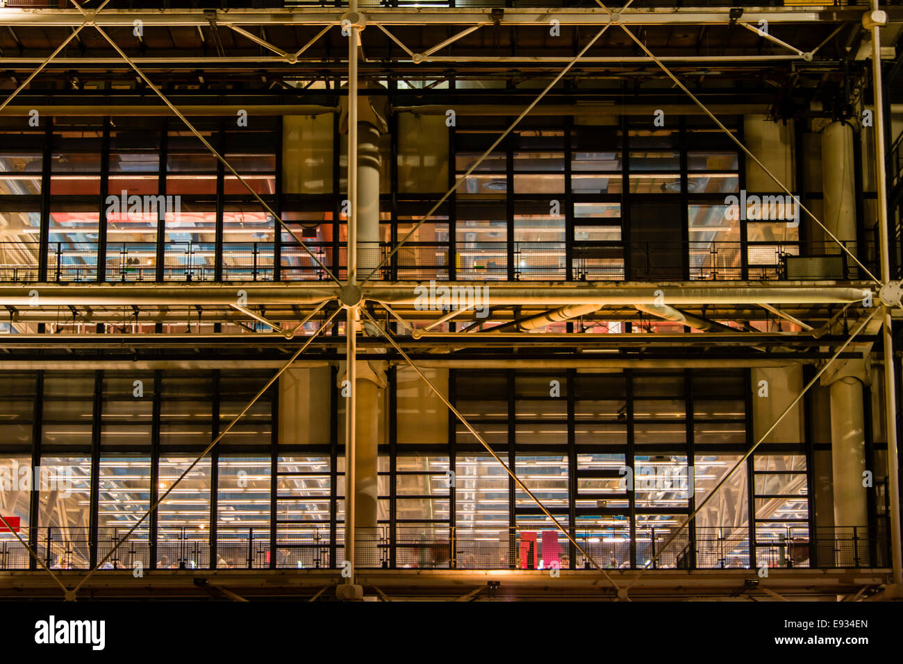 The Pompidou at night, Paris, France Stock Photo - Alamy