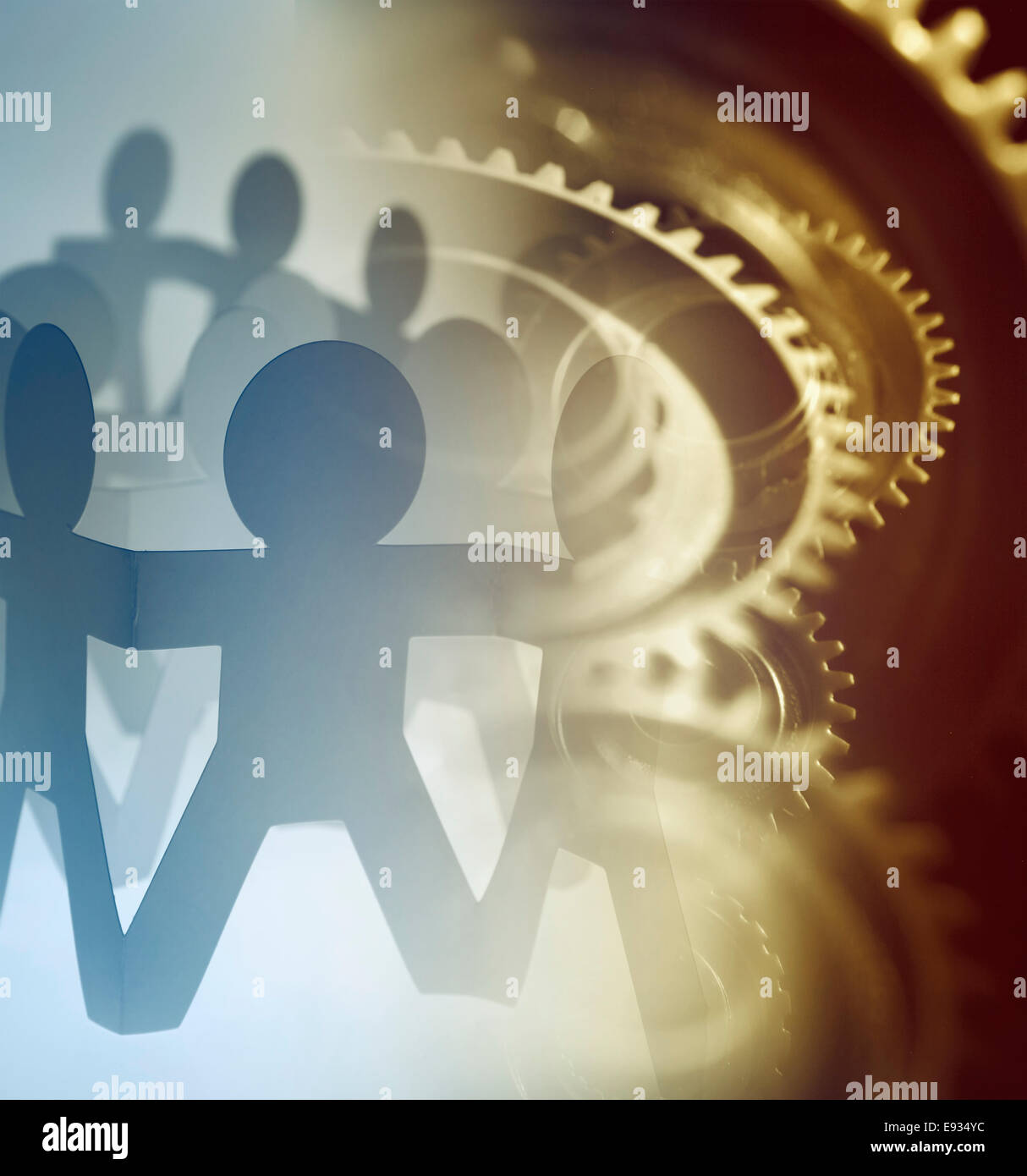 Business people teamwork gear together hi-res stock photography and ...