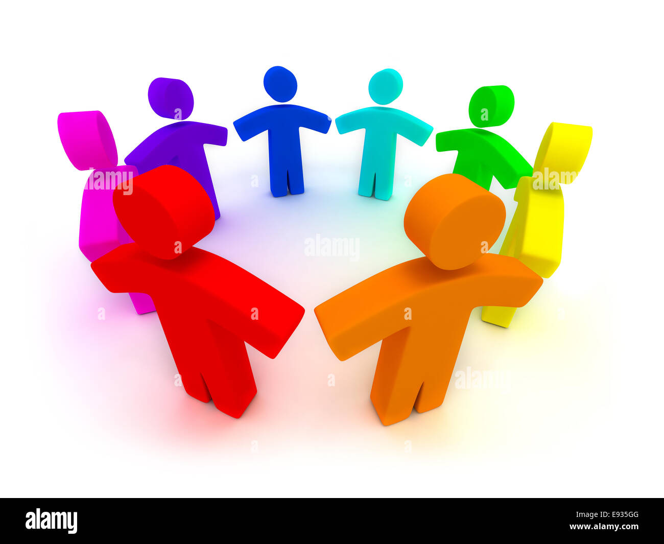 Abstract symbol of unification (done in 3d Stock Photo - Alamy