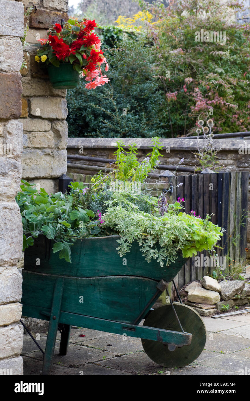 Wood Wheelbarrow Flower Carts Girl Next Door Wheelbarrow Flower