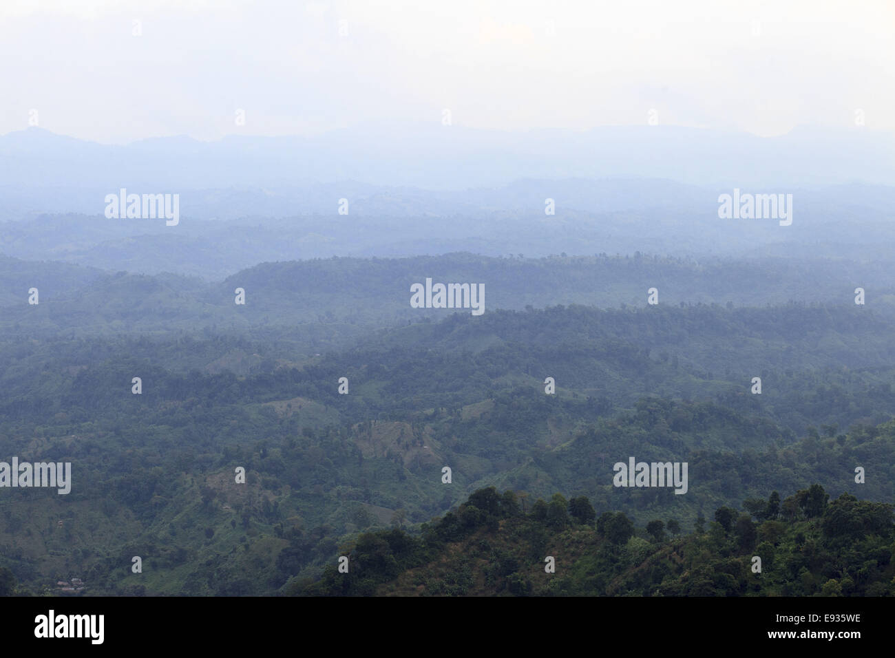 Oct. 10, 2014 - October 10, 2014 - Bandarban, Bangladesh - Landscape ...