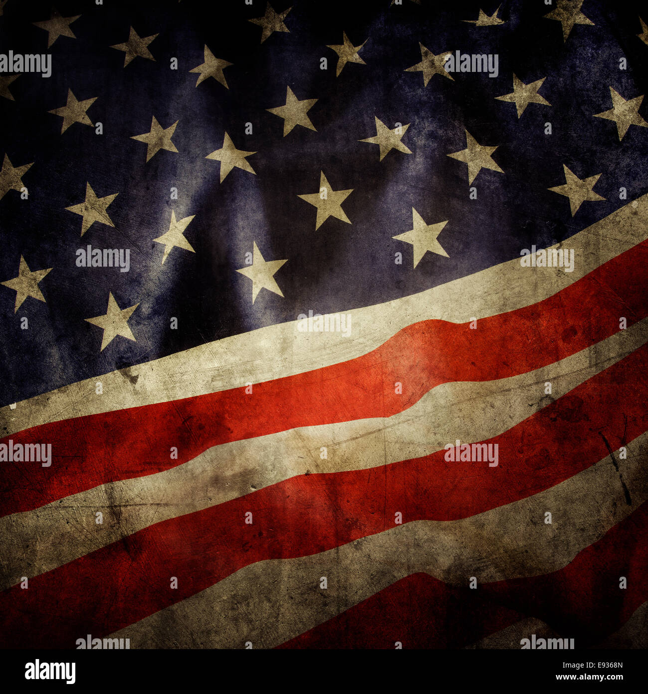 American grunge flag hi-res stock photography and images - Alamy