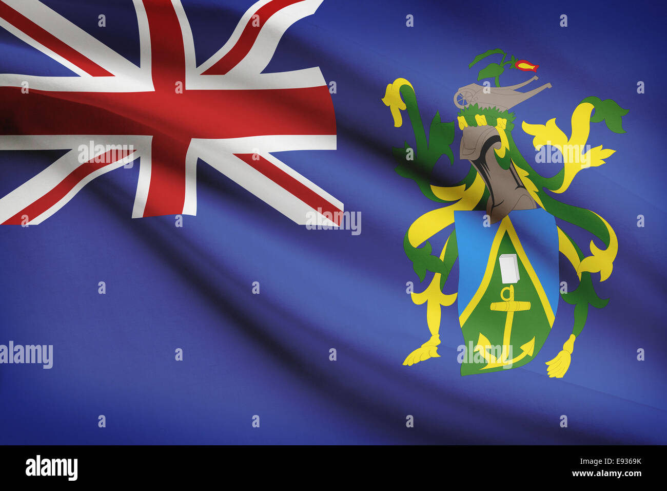 Pitcairn flag waving hi-res stock photography and images - Alamy