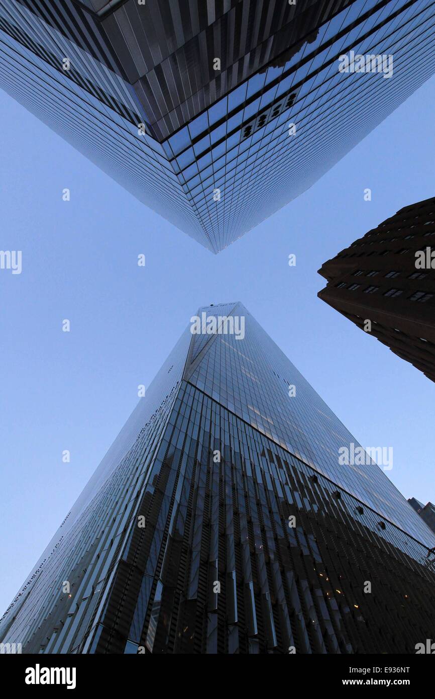 (141018) -- NEW YORK, Oct. 18, 2014 (Xinhua) -- The One World Trade ...