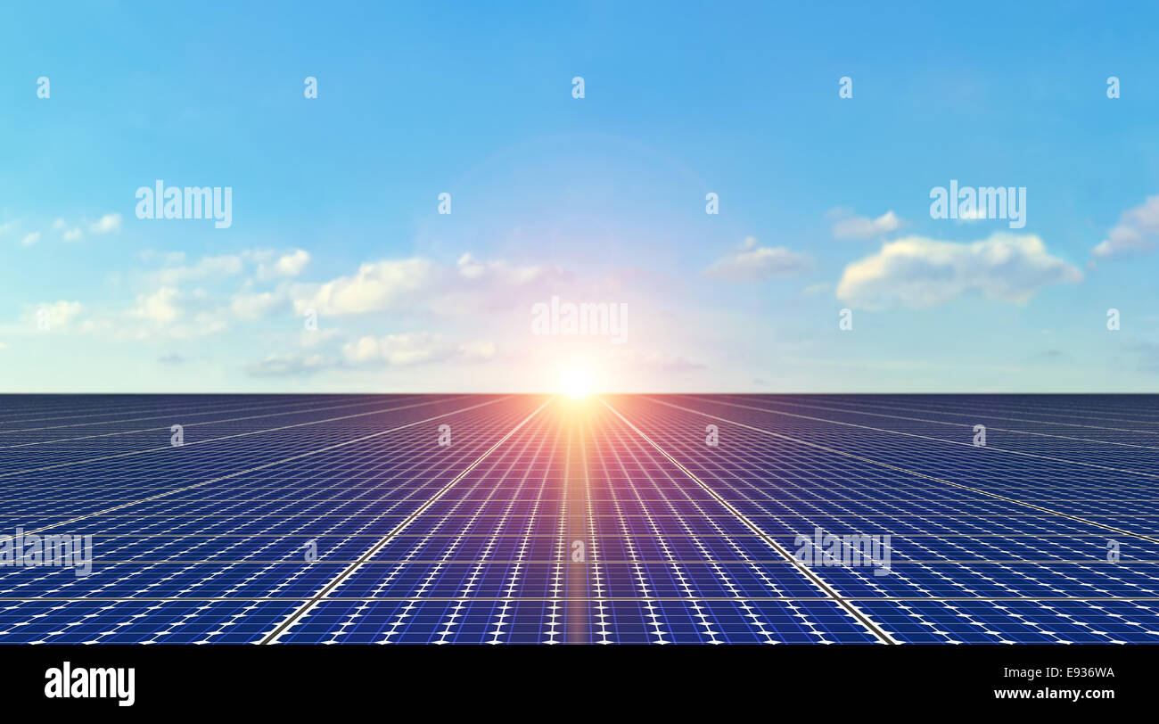 Solar Panels - Background Stock Photo - Alamy