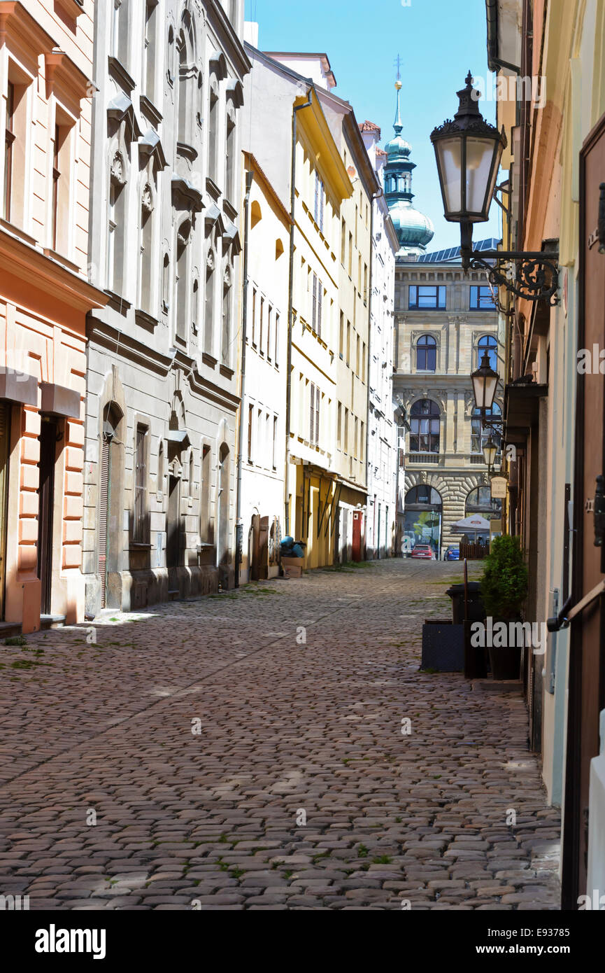 A traditional Italian street in the morning in Rome, Italy Stock Photo ...