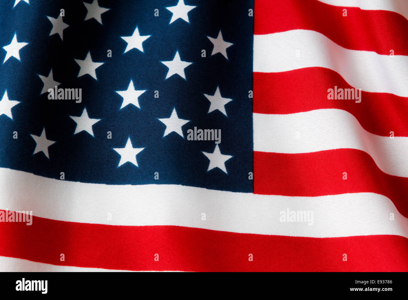 Closeup of ruffled American flag Stock Photo - Alamy
