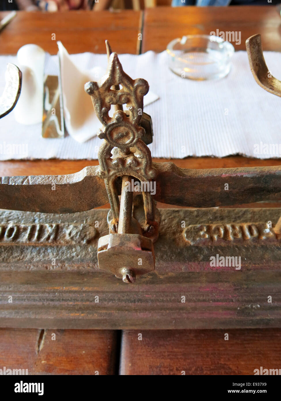 Old fashioned traditional weighing scales hi-res stock photography and ...