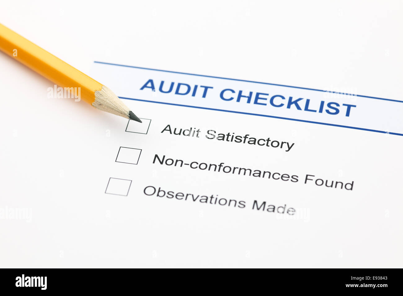 Audit Checklist High Resolution Stock Photography and Images - Alamy