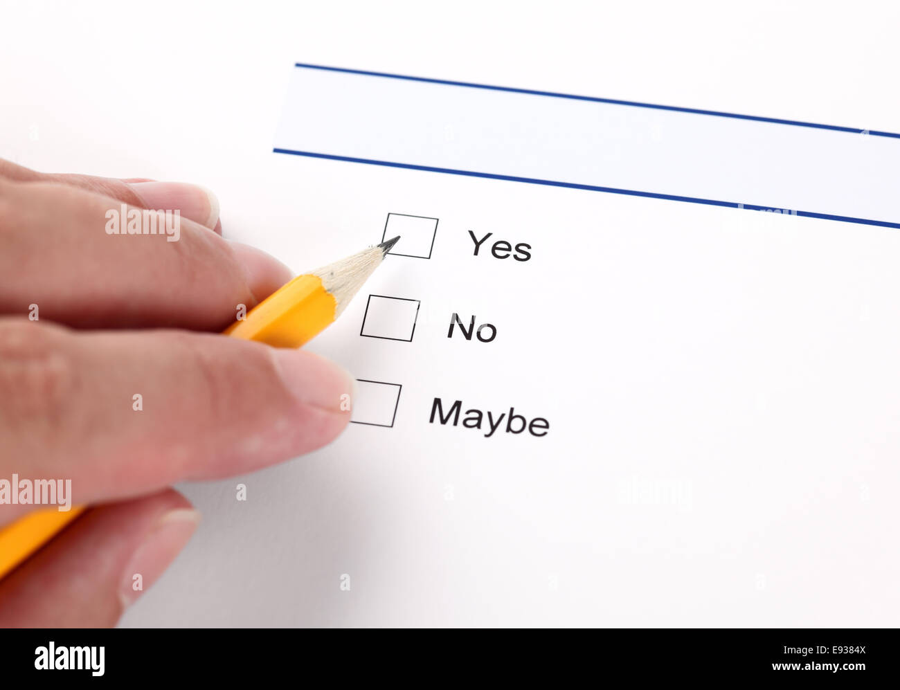 Yes No Maybe Checklist