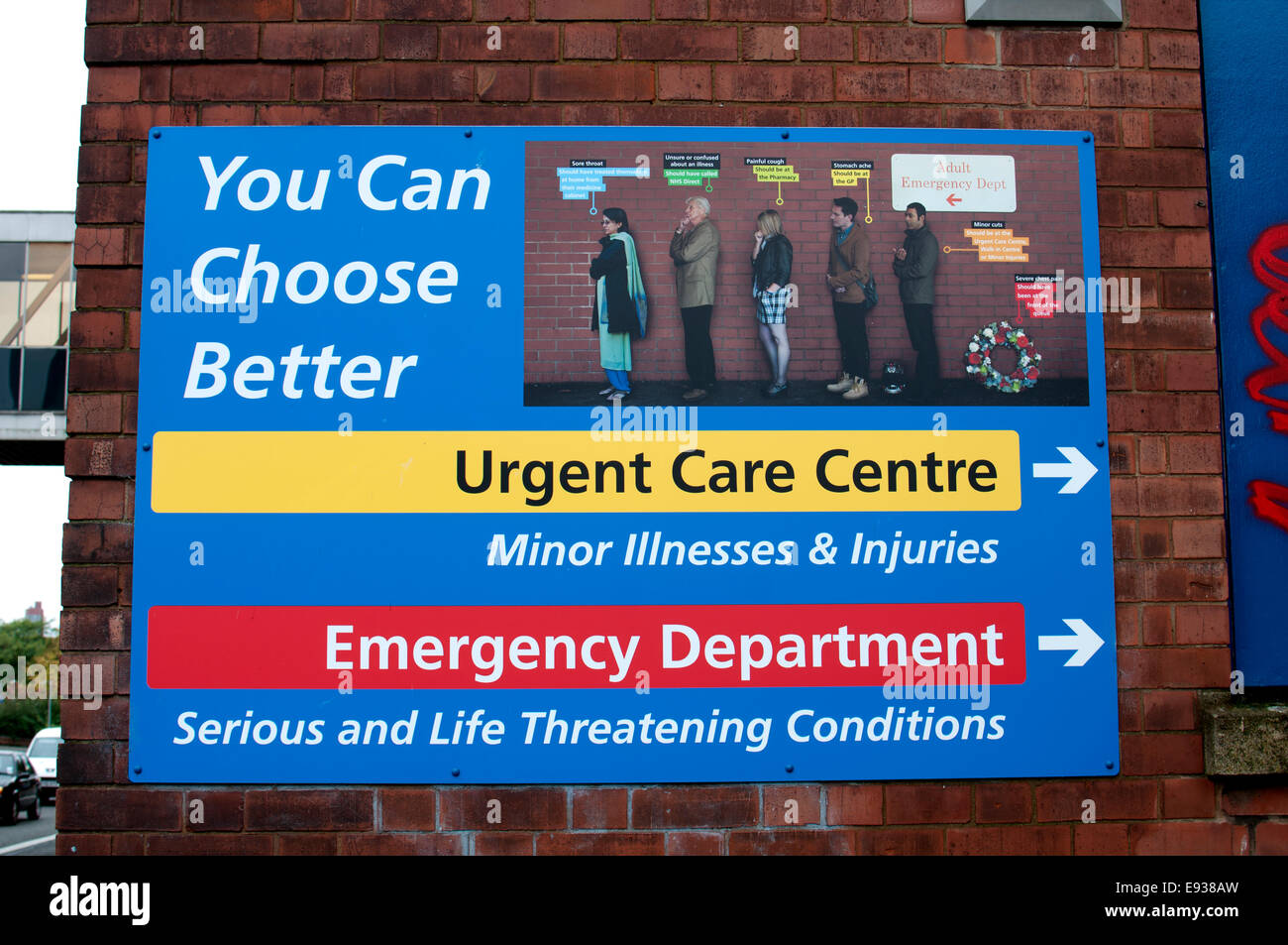 Sign at Leicester Royal Infirmary, Leicester, UK Stock Photo - Alamy