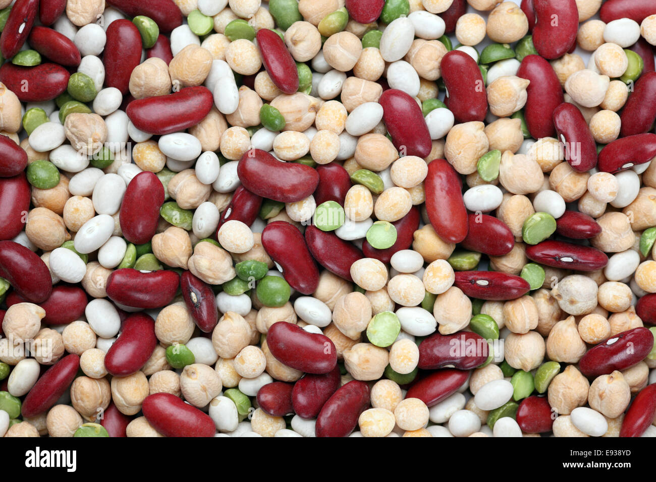 Mixed legume beans background Stock Photo - Alamy