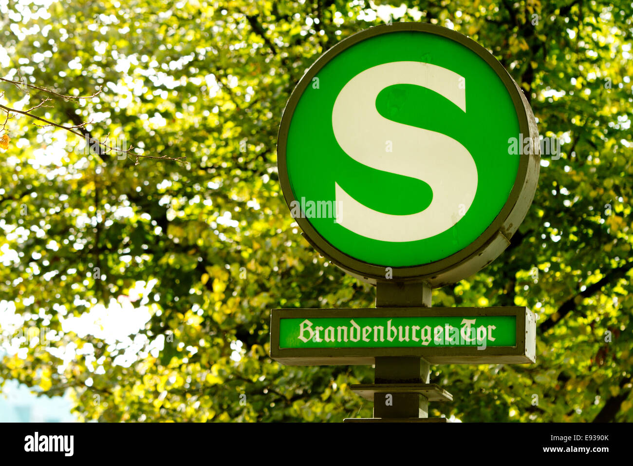 Berlin Metro underground subway sign Brandenburger Stock Photo - Alamy