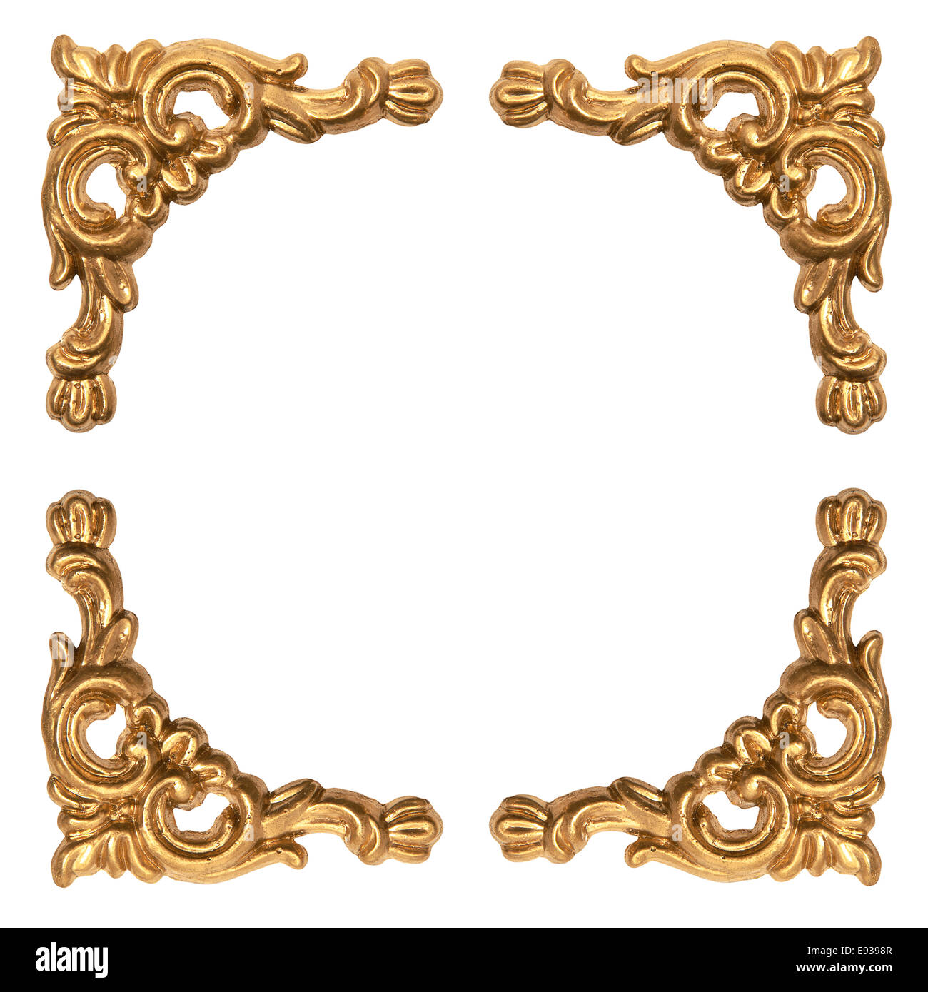 Golden border hi-res stock photography and images - Alamy