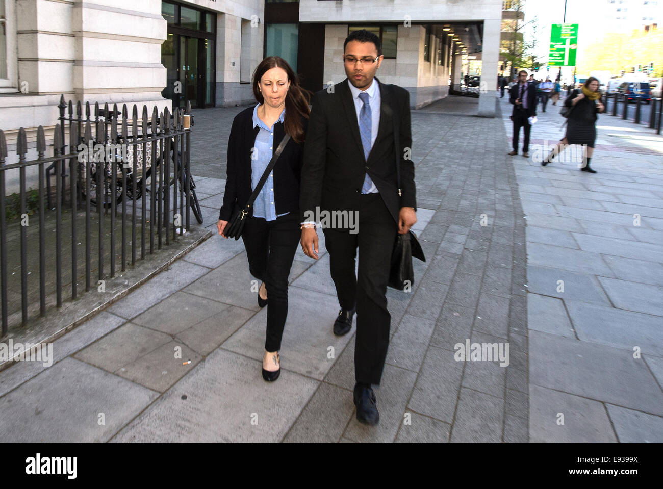 Carly Baker, 31, leaves Westminster Magistrates' Court in London after ...
