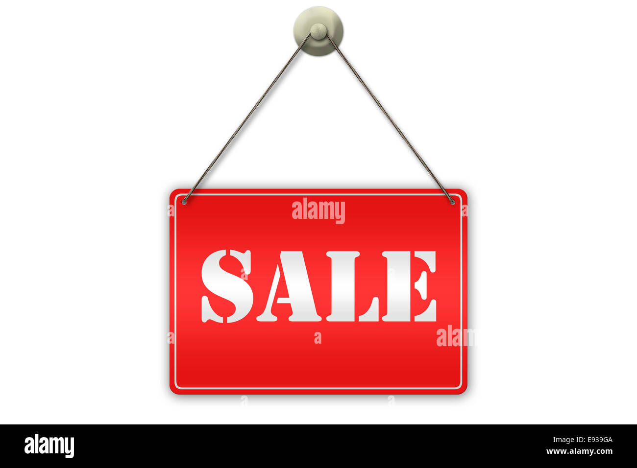 Illustration of a red "Sale" sign isolated on white background Stock ...