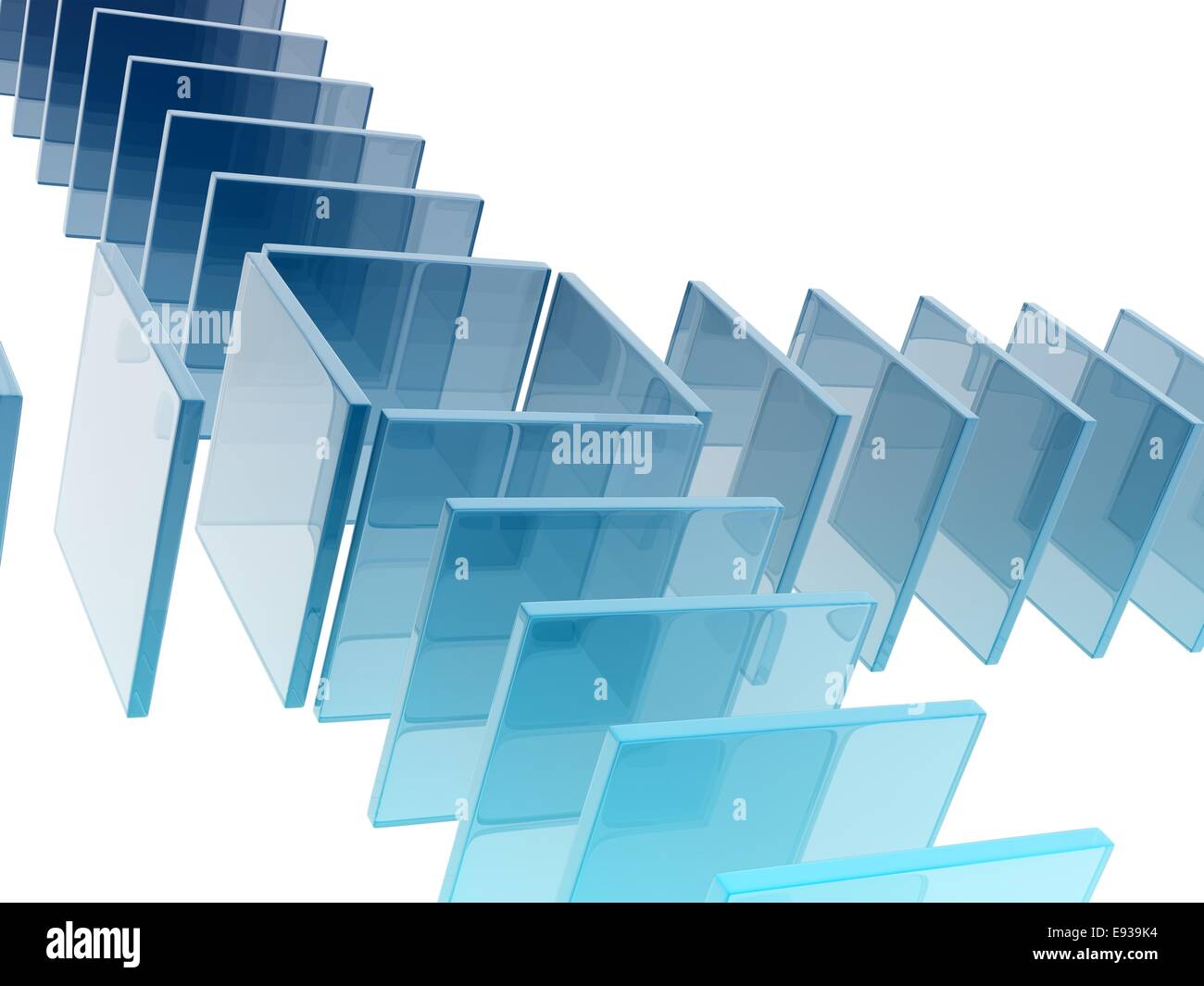 glass squares on white background Stock Photo - Alamy