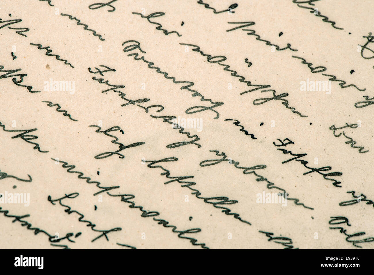 old handwriting. grunge textured paper background Stock Photo - Alamy
