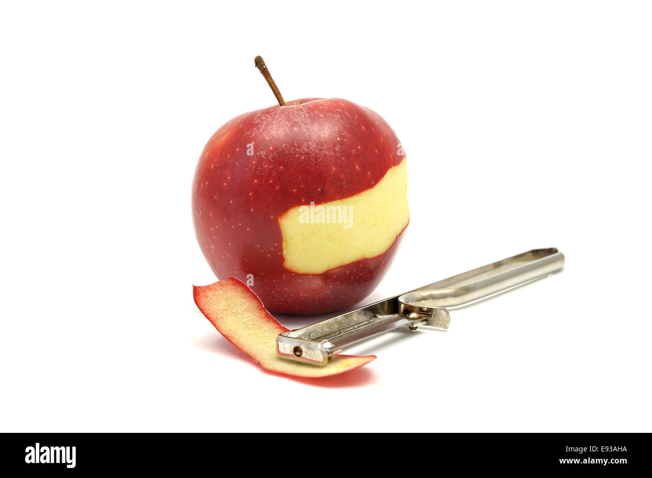 Peeling apple Cut Out Stock Images & Pictures - Alamy