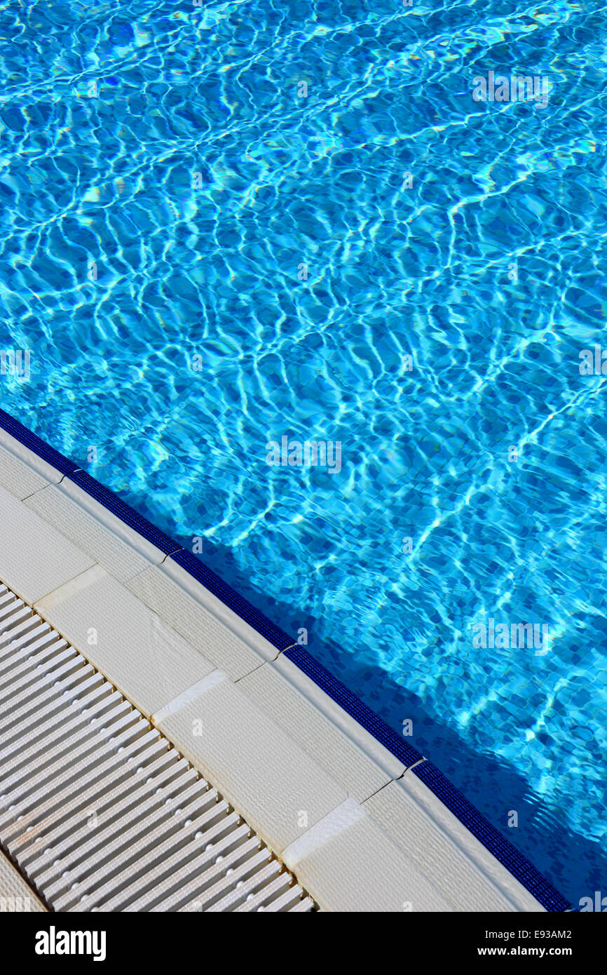 blue clear water in the swimming pool Stock Photo - Alamy