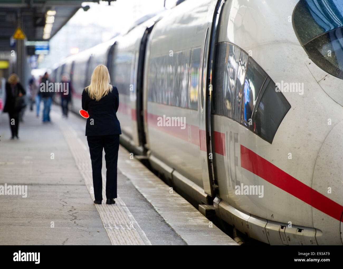 Freight train conductor hi-res stock photography and images - Alamy