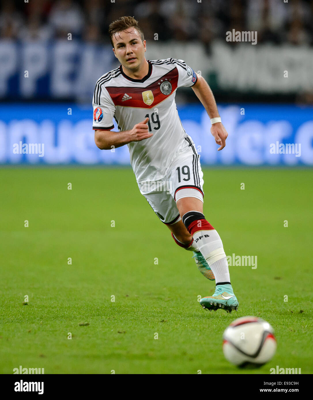 Geselnkrichen, Germany. 14th Oct, 2014. Germany's Mario Goetze in ...