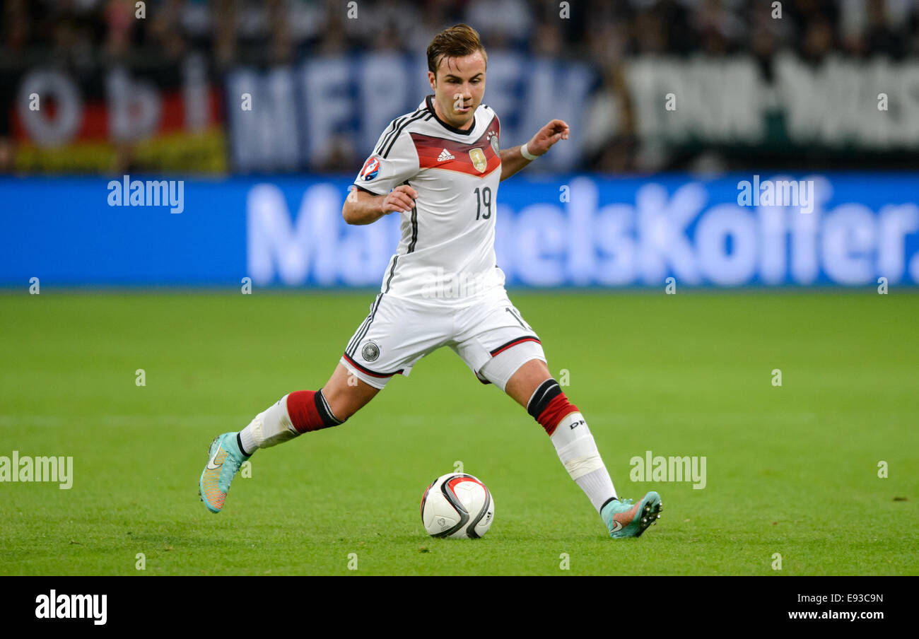 Geselnkrichen, Germany. 14th Oct, 2014. Germany's Mario Goetze in ...
