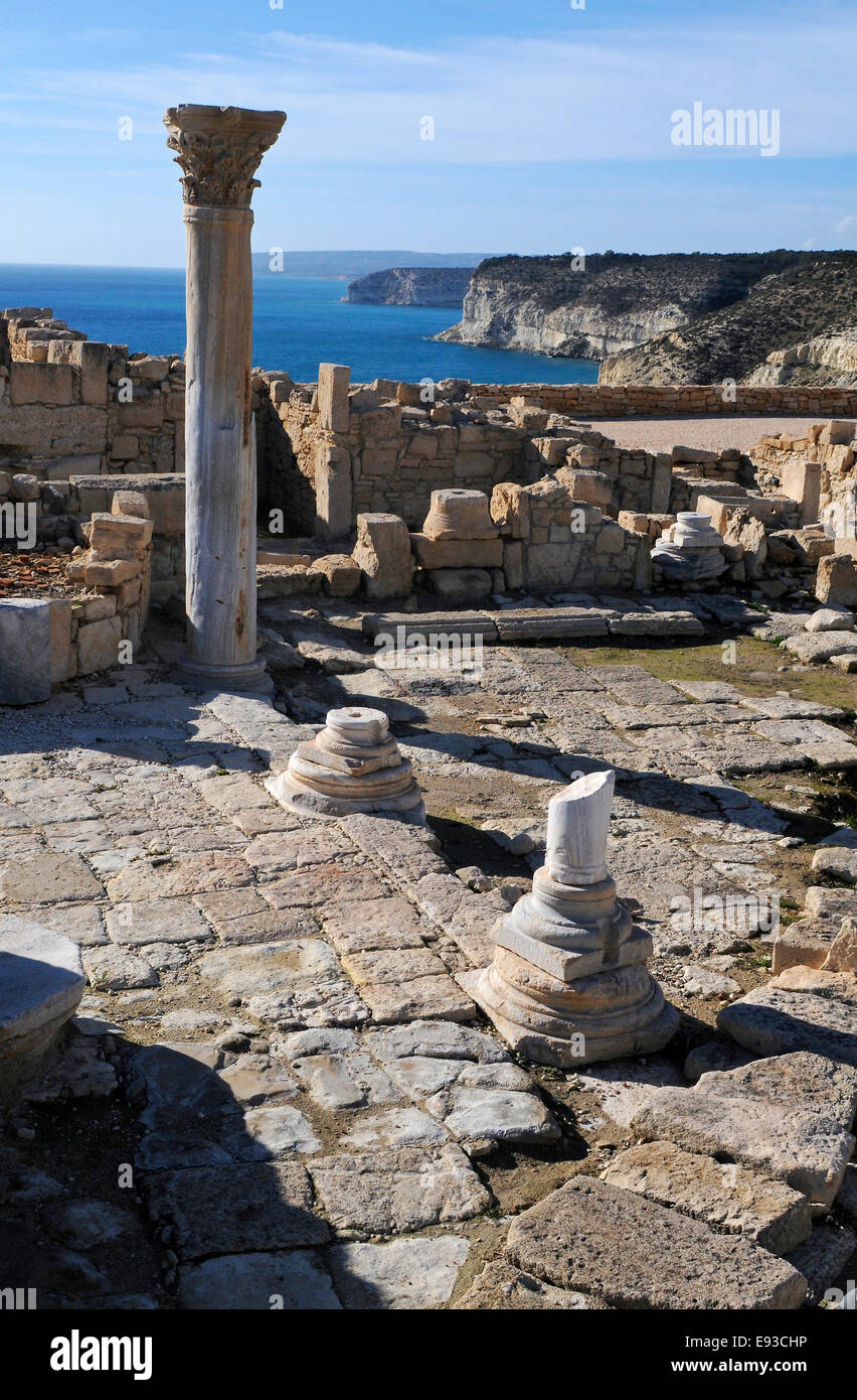 House of Achilles the Kourio Basiiica Kourion Stock Photo - Alamy
