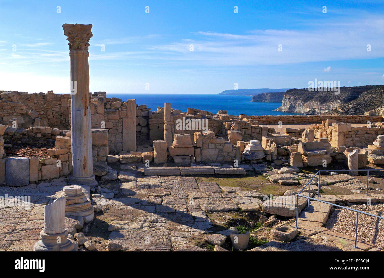 House of Achilles the Kourio Basiiica Kourion Stock Photo - Alamy