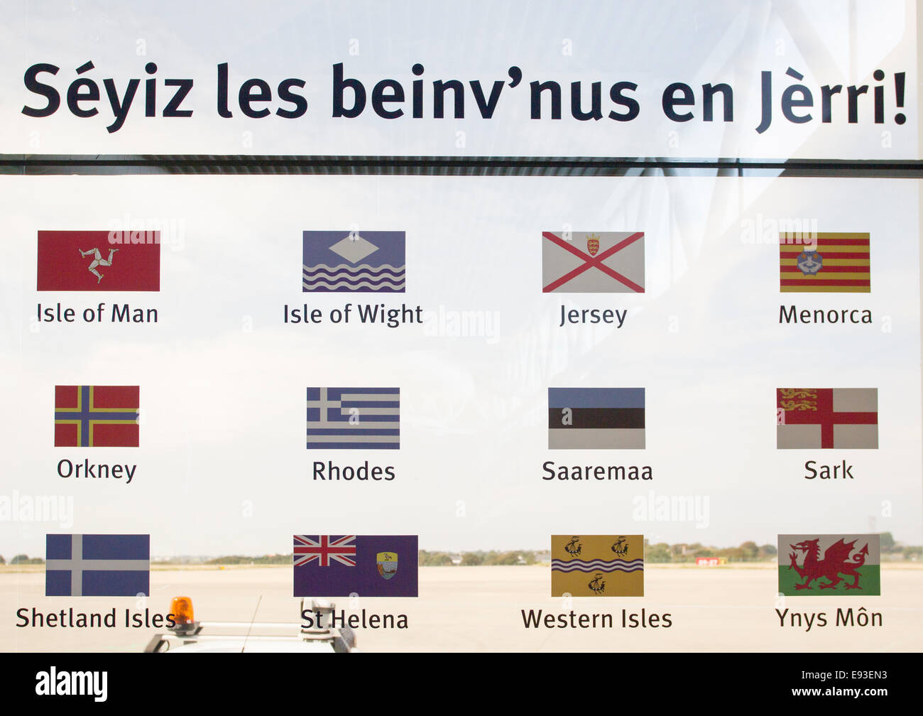 International island games flags hi-res stock photography and images ...