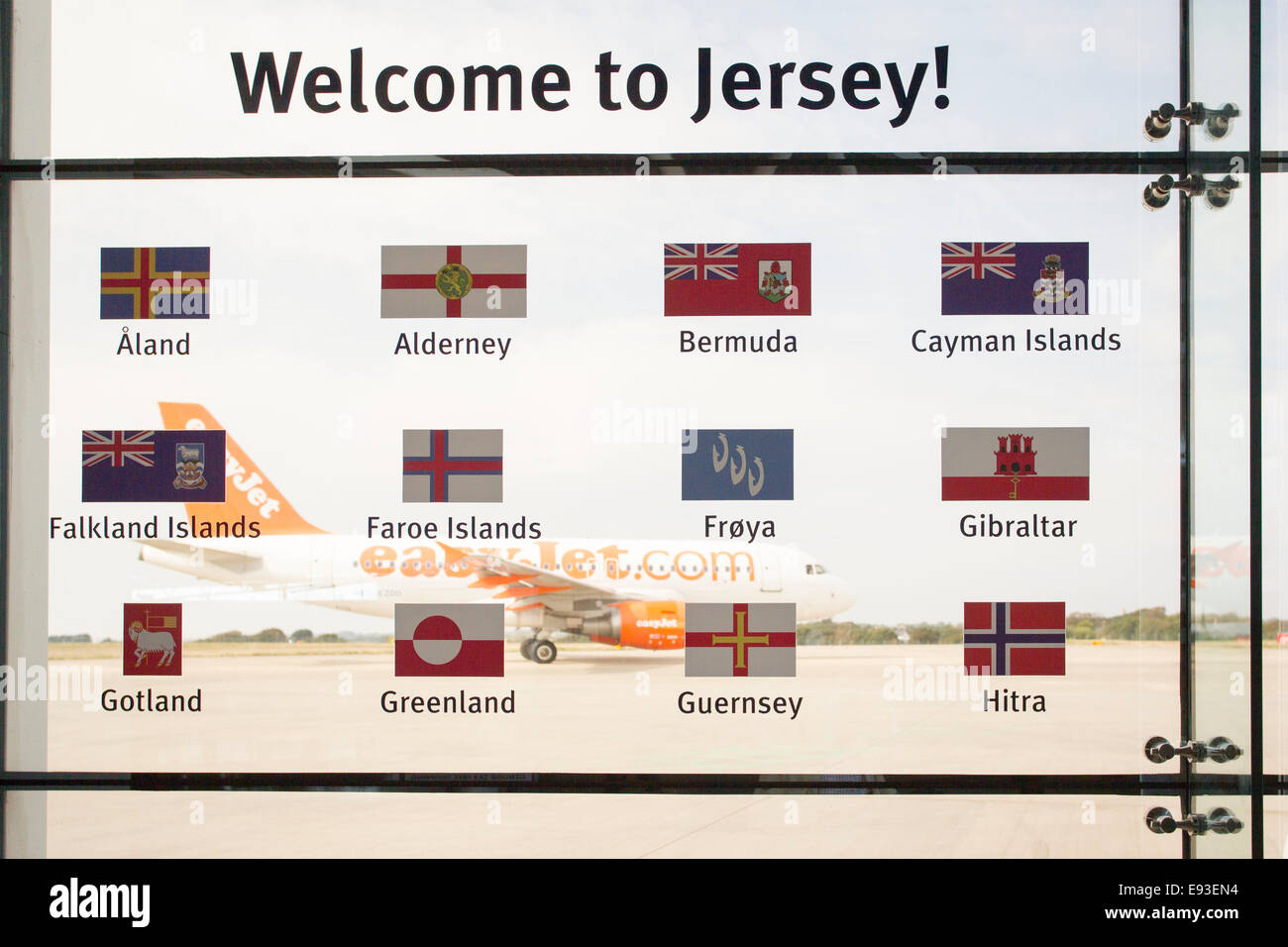 International Island Games all flags of attendees displayed a Jersey ...