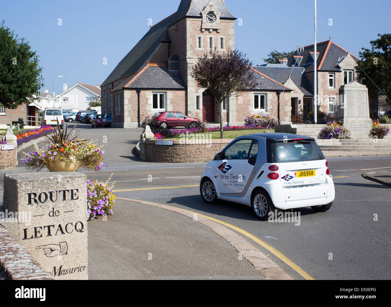Jersey Electricity smart car Stock Photo - Alamy