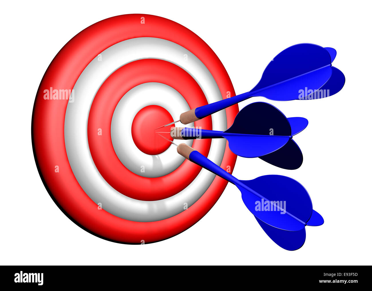 Darts hitting target 3d hi-res stock photography and images - Alamy