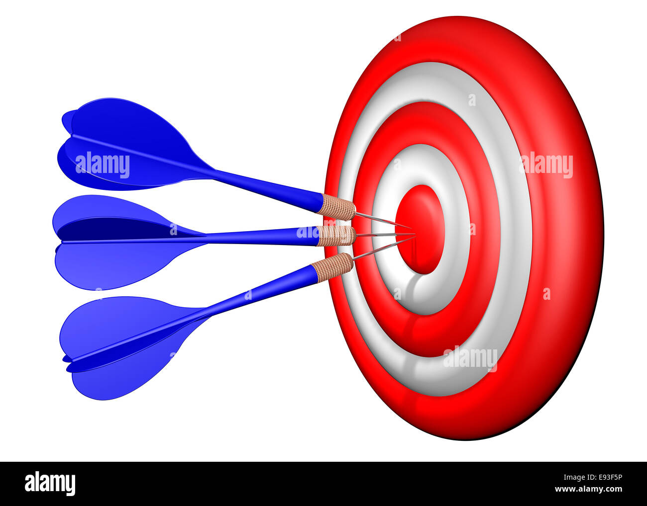 Dart hitting in target Cut Out Stock Images & Pictures - Alamy