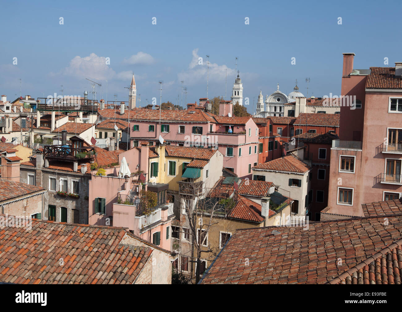venice roof tops 2 Stock Photo - Alamy