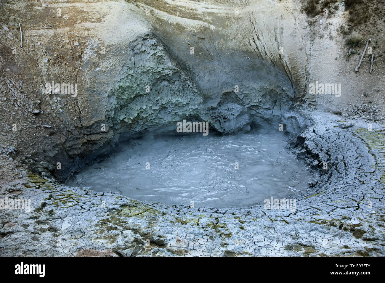 Mud Volcano hot spring in the eponymous area of Yellowstone National ...