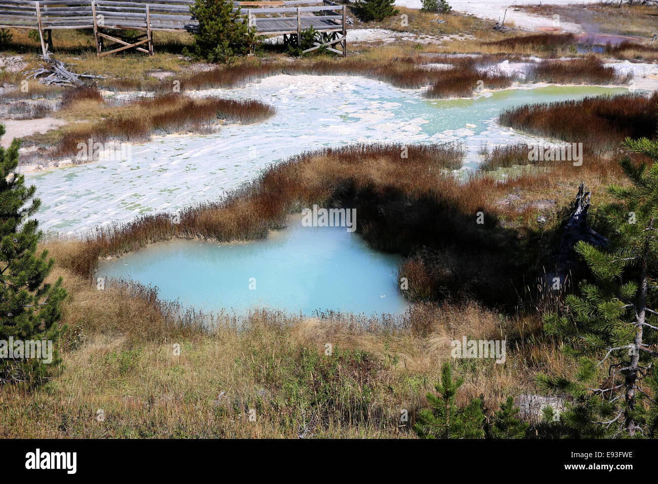 Yellowstone geothermal pools hi-res stock photography and images - Alamy