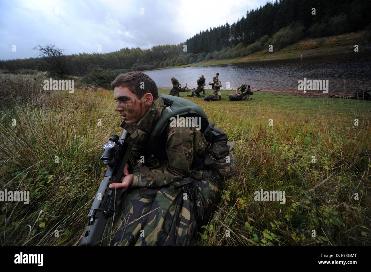 Cambrian Hills, Wales, UK. 18th October, 2014. Cambrian Patrol The ...