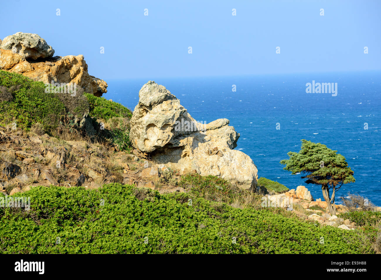 Landscape photographs of the national park of Cap de Creus, in ...