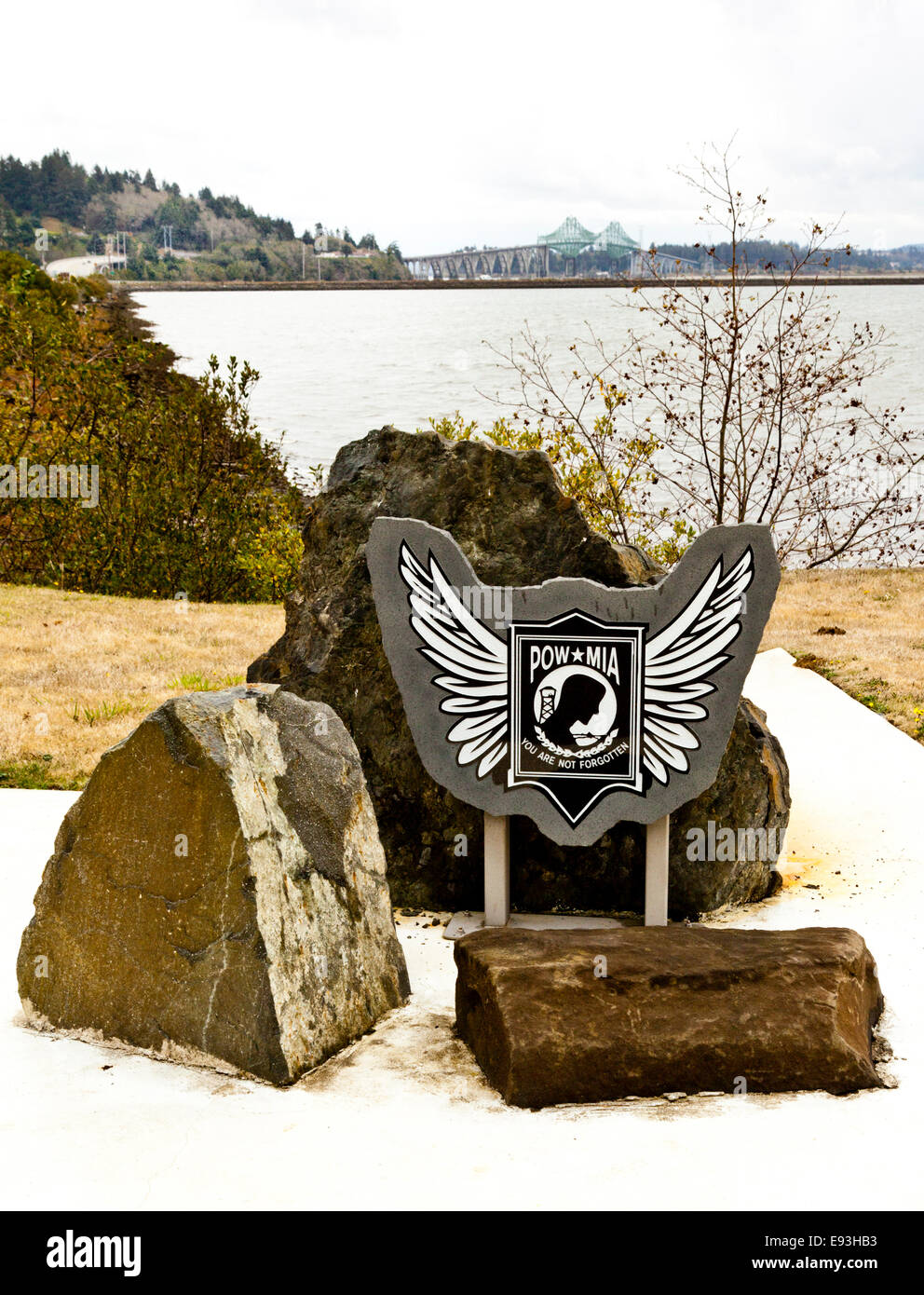 Memorial to POW's/ MIA at David Dewett Veterans Memorial, North Bend ...