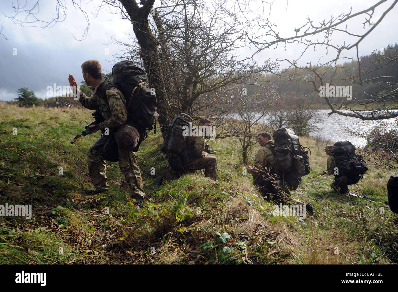 Cambrian Hills, Wales, UK. 18th October, 2014. Cambrian Patrol The ...