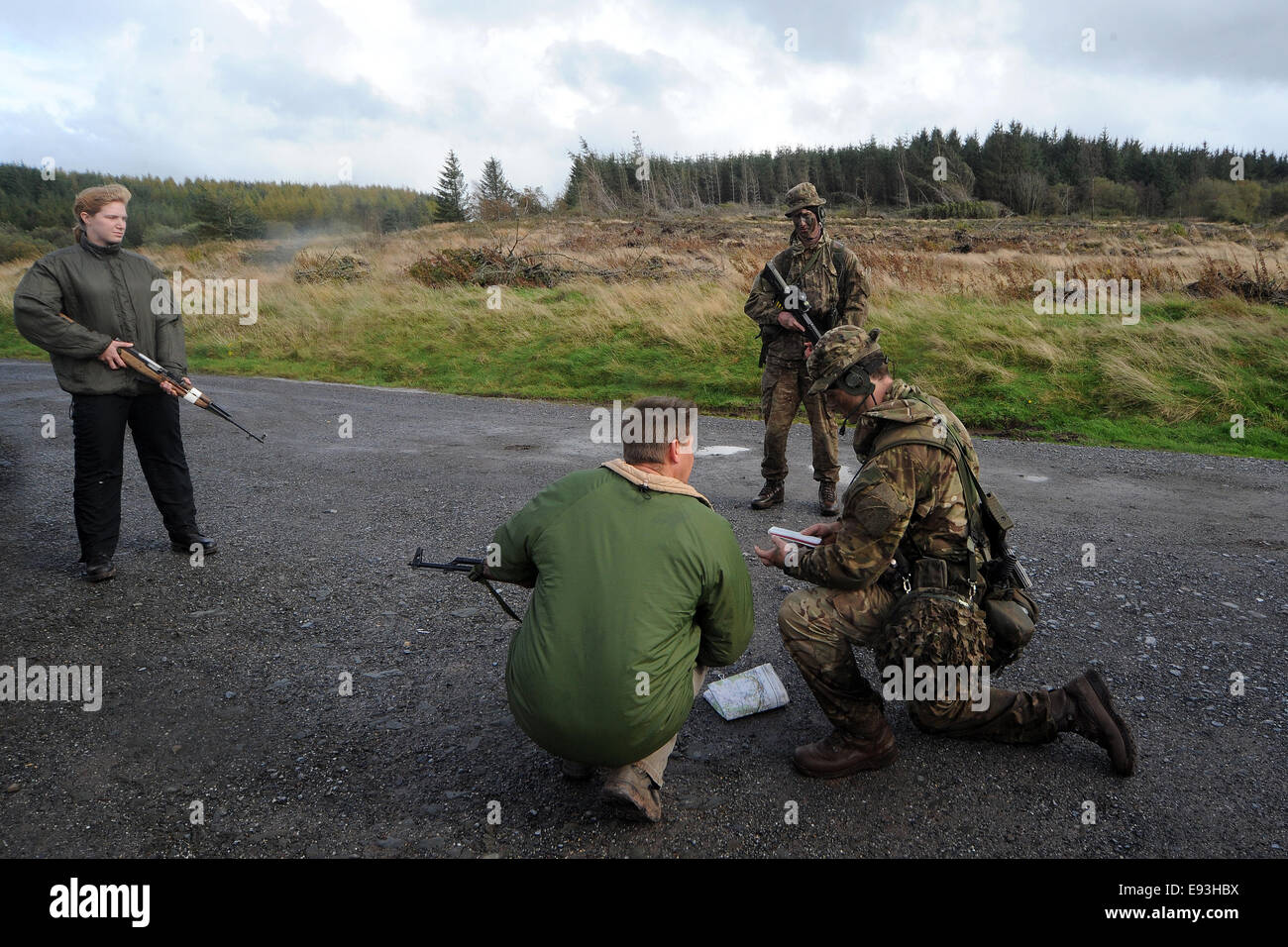 Cambrian Hills, Wales, UK. 18th October, 2014. Cambrian Patrol The ...