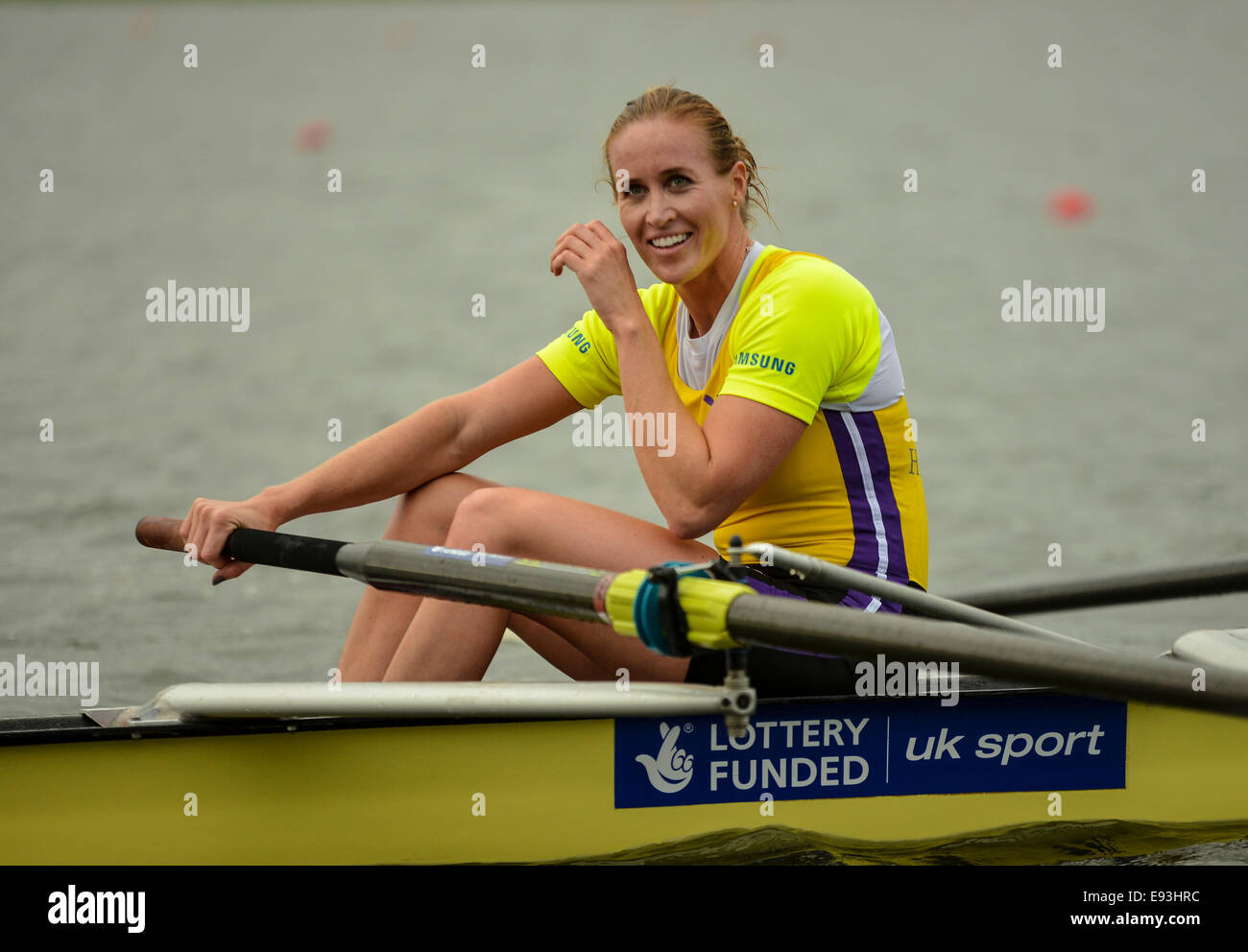 Nottingham, UK. 18th Oct, 2014. British Rowing Championships. Helen ...